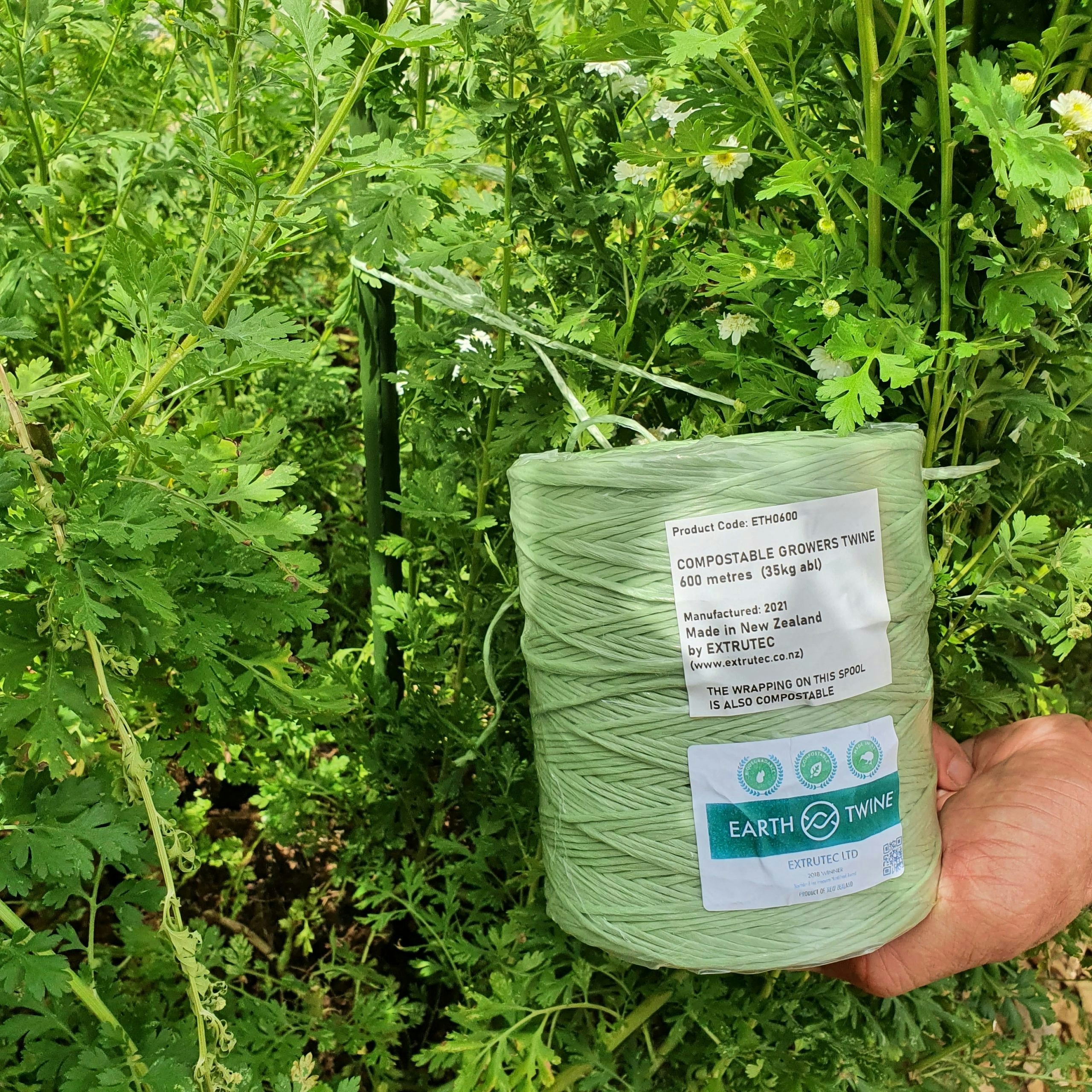 * Compostable Growers Twine (green) 600m * Nation wide distribution – 4Mooi